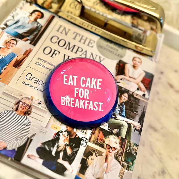 kate spade | Office | Kate Spade Lenox Eat Cake For Breakfast Crystal ...